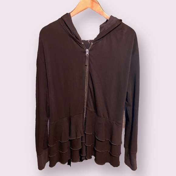 evy's tree | Jackets & Coats | Evys Tree The Realynn Ruffled Hoodie ...